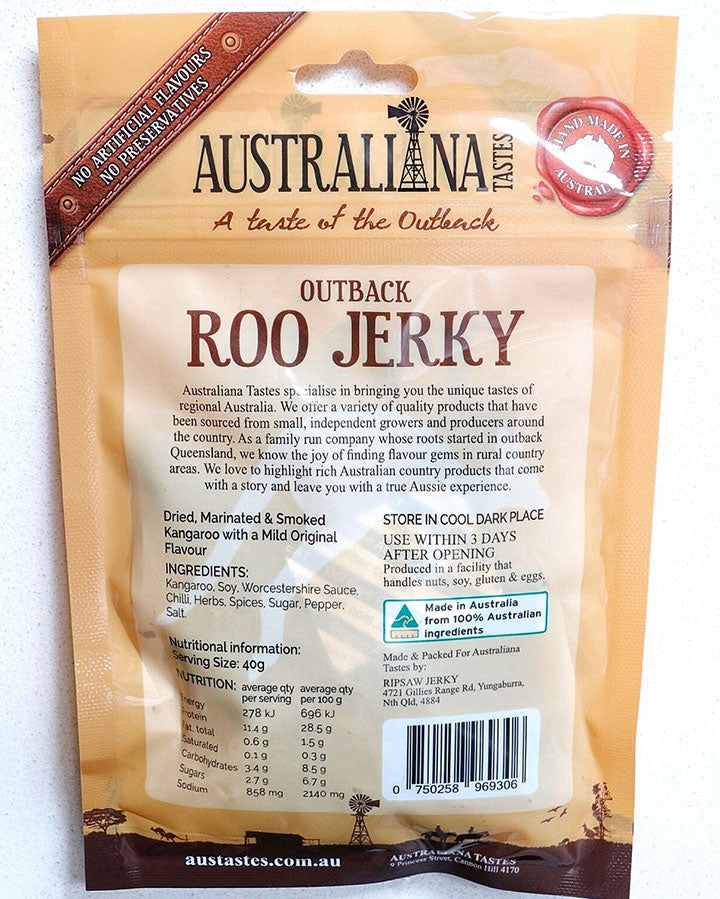 Outback Roo Jerky – Australiana Tastes